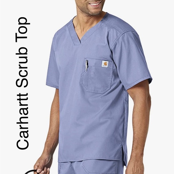 Carhartt | Shirts | Carhartt Ripstop Utility 2 Pocket Scrub Top Ceil ...